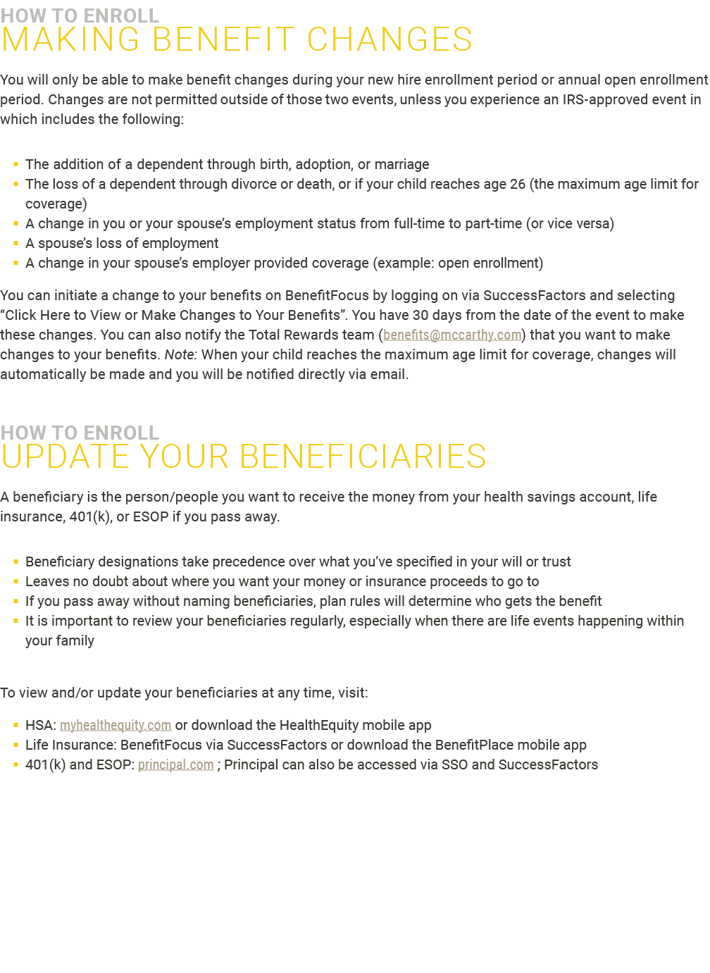 Benefit Enrollment Guide